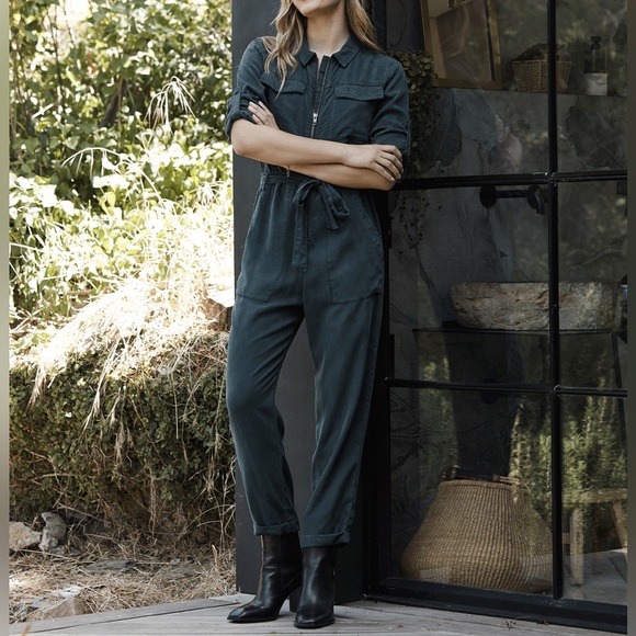 Bella Dahl | Pants & Jumpsuits | Bella Dahl Long Sleeve Zip Front ...